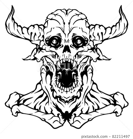 Undead line drawing - Stock Illustration [82211497] - PIXTA
