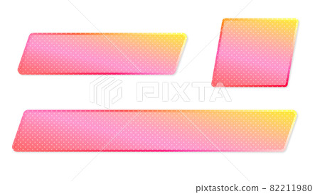 Parallelogram telop base with beautiful pink... - Stock Illustration ...