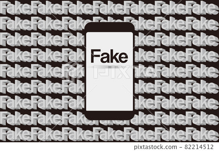 Fake characters and smartphone. Fake A... - Stock Illustration ...