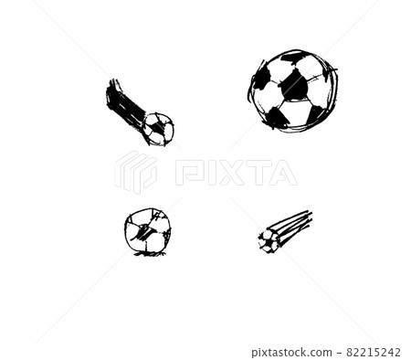 Various movements of the soccer ball - Stock Illustration [82215242 ...