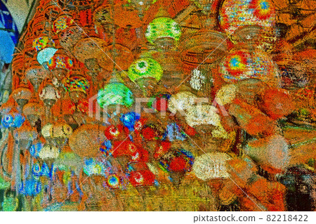 Colorfully shining glass products - Stock Illustration [82218422] - PIXTA