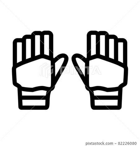 Pair Of Cricket Gloves Icon - Stock Illustration [82226080] - PIXTA