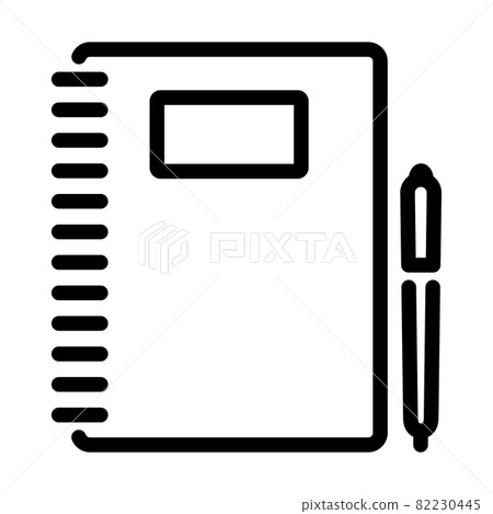 Icon Of Exercise Book - Stock Illustration [82230445] - PIXTA