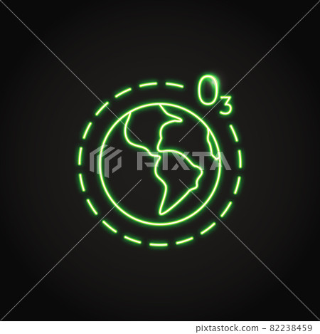 Neon ozone layer icon in line style - Stock Illustration [82238459] - PIXTA