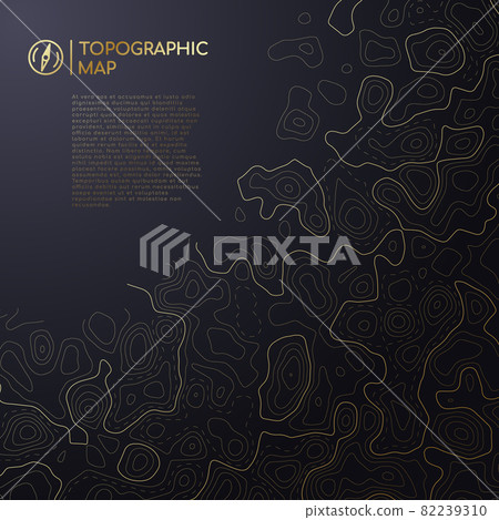 Abstract topographic map design with space for... - Stock Illustration ...