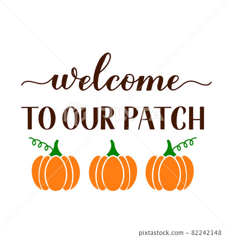 Welcome to our patch calligraphy lettering with... - Stock Illustration ...