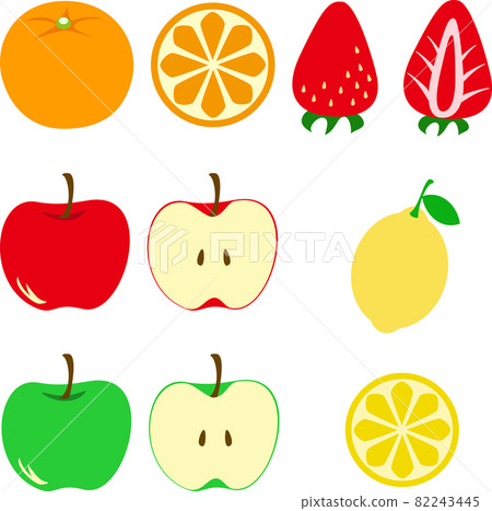 Fruit cross section set - Stock Illustration [82243445] - PIXTA