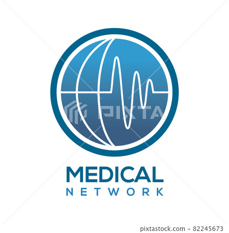 Medical network logo design illustration vector... - Stock Illustration ...