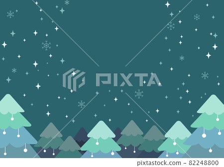 Winter tree frame - Stock Illustration [82248800] - PIXTA