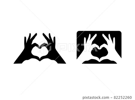 Fingers love logo design illustration vector... - Stock Illustration ...