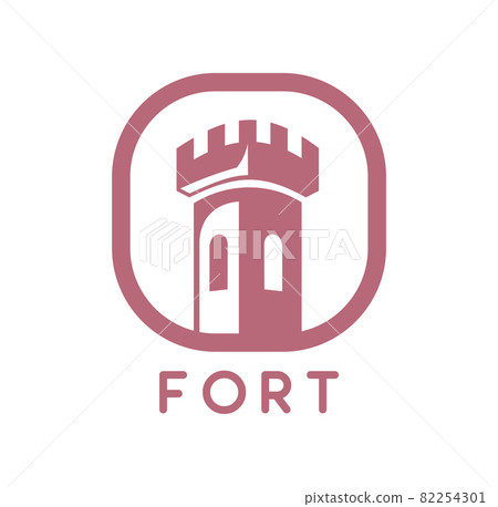 Fort logo design illustration vector eps format... - Stock Illustration ...