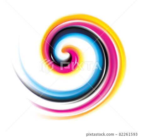 Vector swirl background of primary colors... - Stock Illustration ...