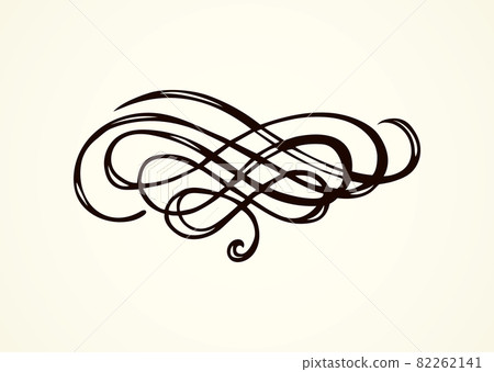 Vignette. Vector drawing - Stock Illustration [82262141] - PIXTA