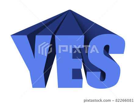 YES 3D characters - Stock Illustration [82266081] - PIXTA
