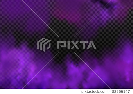 Purple poisonous gas, dust and smoke effect.-插圖素材 [82266147] - PIXTA圖庫