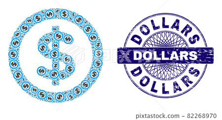 Finance Recursion Composition of Finance Items... - Stock Illustration ...