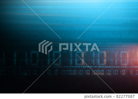 Binary code blue background concept series - Stock Illustration [82277087] - PIXTA