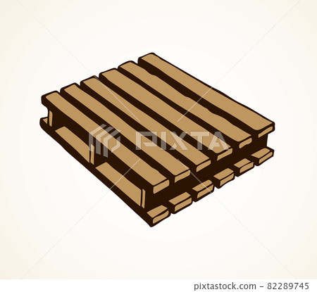 Pallet. Vector drawing - Stock Illustration [82289745] - PIXTA