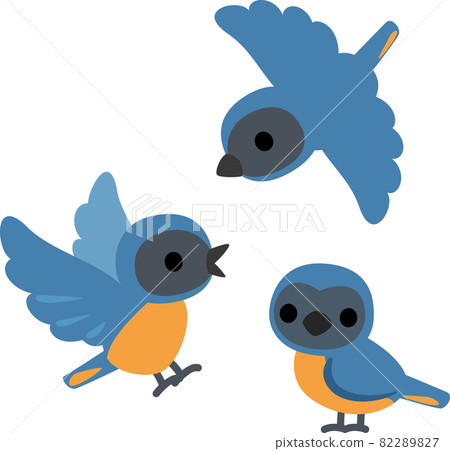 Three little birds, wild birds - Stock Illustration [82289827] - PIXTA