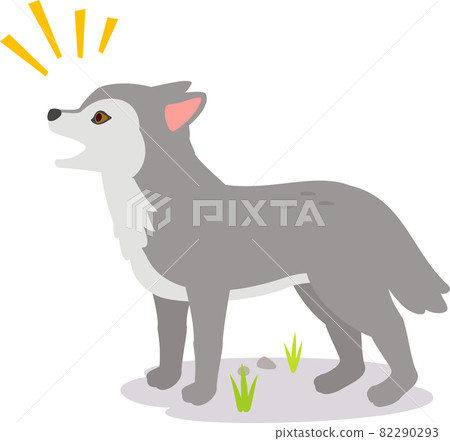 Crying wolf - Stock Illustration [82290293] - PIXTA