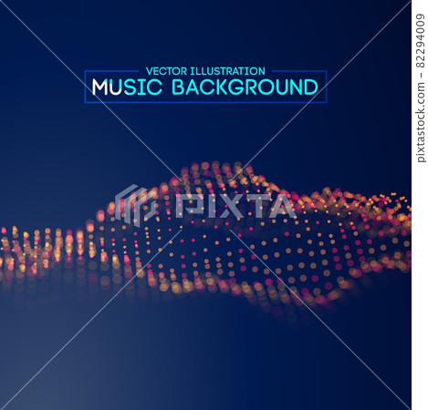 Music Background Blue abstract futuristic... - Stock Illustration ...