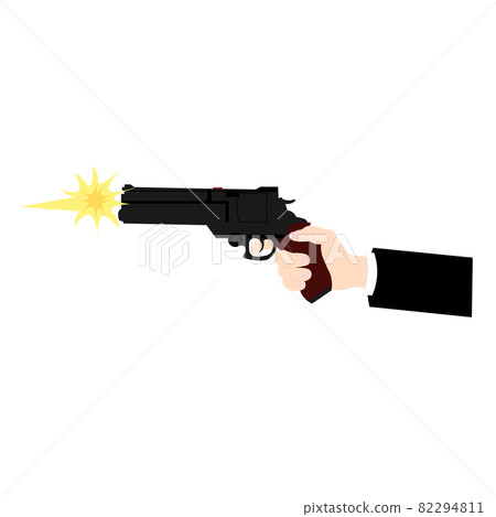Gun firing - Stock Illustration [82294811] - PIXTA