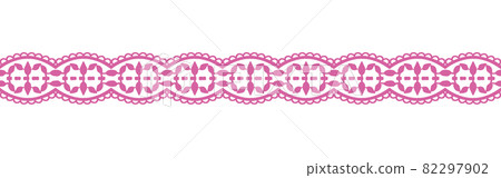Lace ribbon. Seamless vector material. - Stock Illustration [82297902 ...