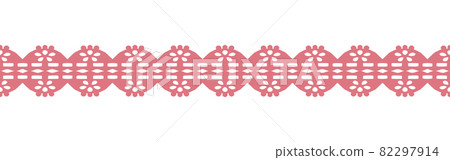 Lace ribbon. Seamless vector material. - Stock Illustration [82297914 ...