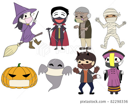 Halloween infection prevention - Stock Illustration [82298336] - PIXTA
