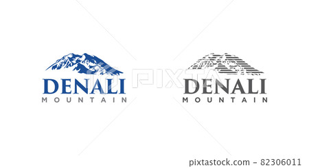 Denali mountain design illustration vector eps... - Stock Illustration ...