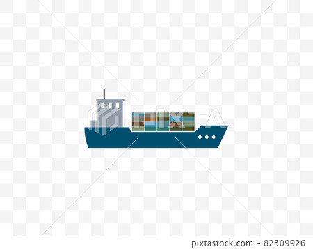 Sea, ship, shipping icon. Vector illustration,... - Stock Illustration ...
