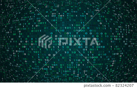 Binary Code Vector Background. Cyber Attack,... - Stock Illustration ...