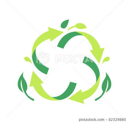 Green Recycle Logo Vector
