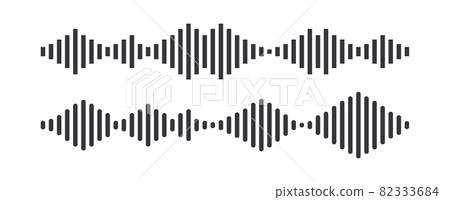 Sound Waves, Track Waveform Symbol, Audio... - Stock Illustration ...