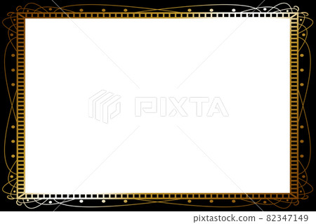Luxury vintage frame horizontal position black... - Stock Illustration ...