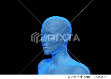 Female body head 3d - Stock Illustration [82350040] - PIXTA