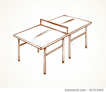 Tennis table. Vector drawing-插圖素材 [82352840] - PIXTA圖庫