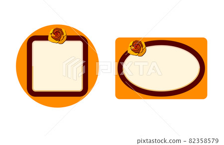 Rose decorative frame frame - Stock Illustration [82358579] - PIXTA