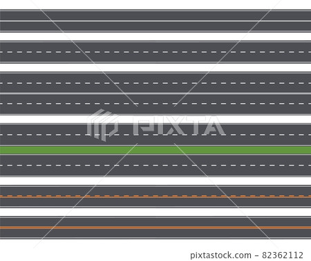 Seamless highways. Straight road, highway roads... - Stock Illustration ...