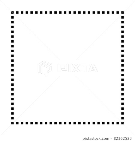 Square shape dotted icon vector symbol for... - Stock Illustration ...