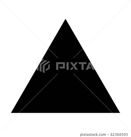 Triangle shape icon vector symbol for creative... - Stock Illustration ...