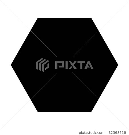 Hexagon shape symbol vector icon for creative... - Stock Illustration ...