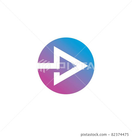 play button arrow icon vector illustration design - Stock Illustration ...