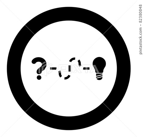 Concept of finding solution to the issue Question -插圖素材 [82380848 ...