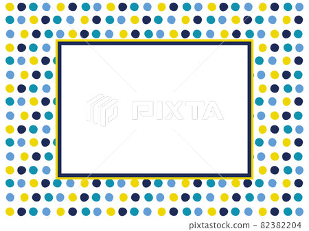 Cute dot frame material - Stock Illustration [82382204] - PIXTA