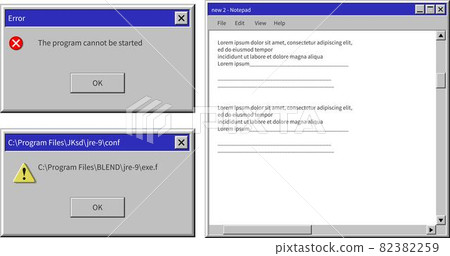 Windows xp interface with buttons and information - Stock Illustration ...