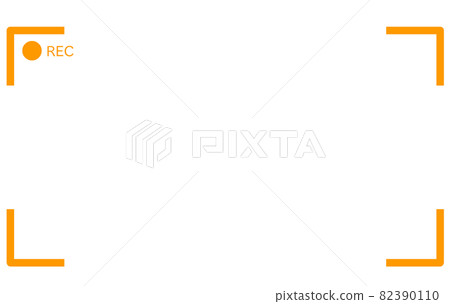 Rec frame (orange) - Stock Illustration [82390110] - PIXTA