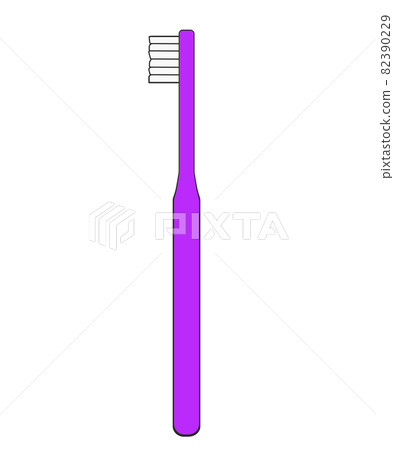 Toothbrush (purple) - Stock Illustration [82390229] - PIXTA
