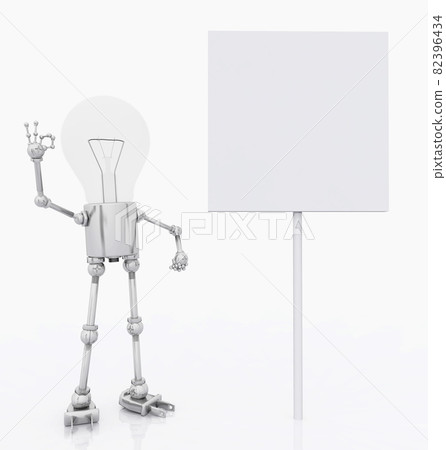 Light bulb figure with information sign - Stock Illustration [82396434 ...