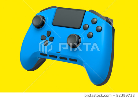 Realistic blue joystick for video game... - Stock Illustration ...